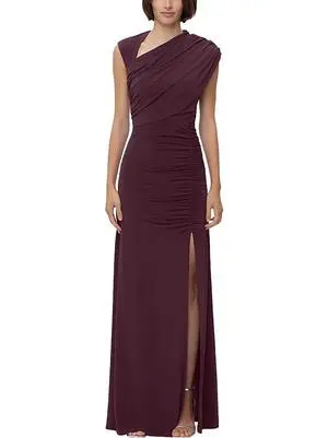 Herve Leger High Slit Asymmetrical Gown - Pinot