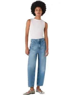 Whistles Barrel Leg Jeans - Light Wash