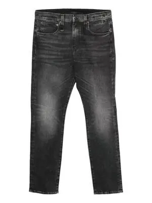R13 Five-pocket Straight Jeans - Black