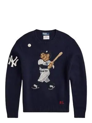 Polo Ralph Lauren Yankees Bear Sweater - Navy Blue Combo