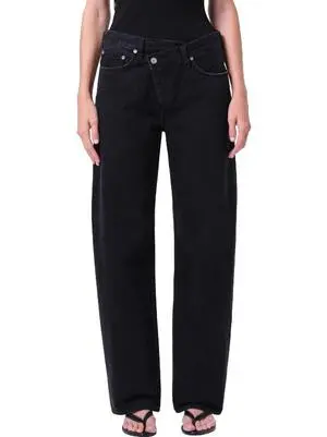 AGOLDE Arc Criss Cross Relaxed Jeans - Phase Dark Black