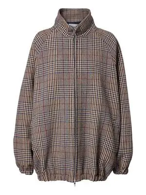 THE FRANKIE SHOP Baxter Checked Wool-blend Blouson Jacket - Multicoloured