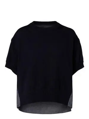Sacai Cotton-blend Top - Blue