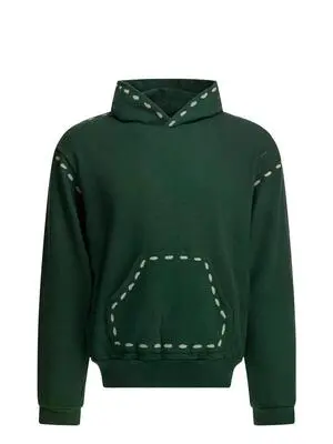 Kapital Hooded Dotted Sweatshirt - Green