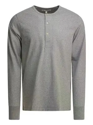 MERZ B. SCHWANEN Buttoned Long-sleeve T-shirt - Grey
