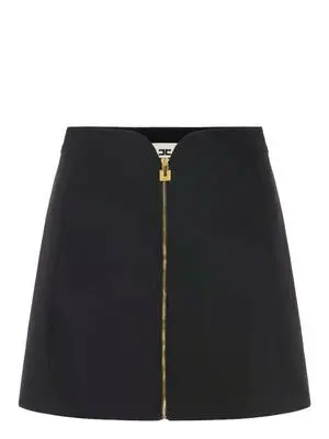 Elisabetta Franchi Mini A-line Skirt - Black
