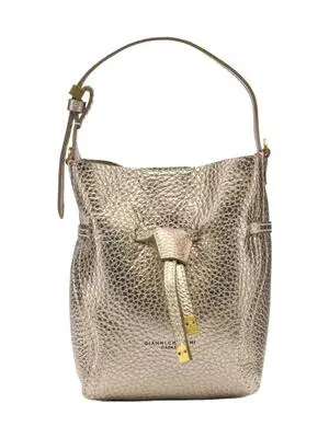GIANNI CHIARINI Metallic-effect Bucket Bag - Gold