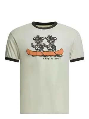 Kapital Graphic Ringer T-shirt - Neutrals