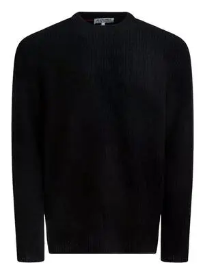 ALEX MILL Ribbed Crew Neck Sweater - Black