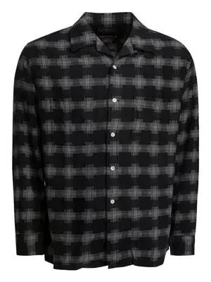 BEAMS Plaid-pattern Shirt - Black