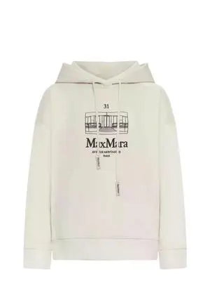 Max Mara Graphic Hoodie - Neutrals