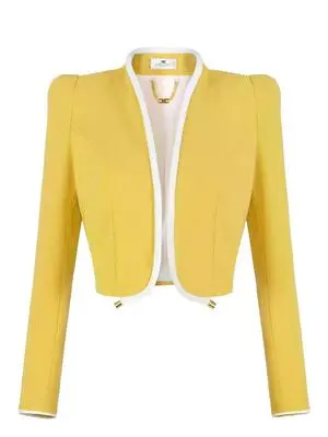 Elisabetta Franchi Shoulder-pads Jacket - Yellow
