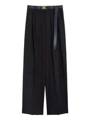 Max Mara Pleated Trousers - Blue