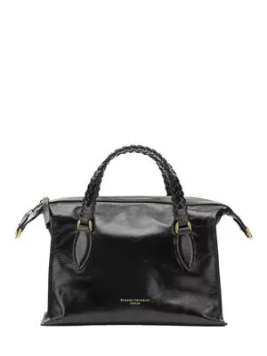 GIANNI CHIARINI Roxy Braided-handle Tote Bag - Black