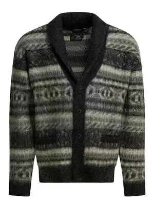 BEAMS V-neck Cardigan - Grey