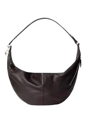 LEMAIRE Zip Leather Shoulder Bag - Brown