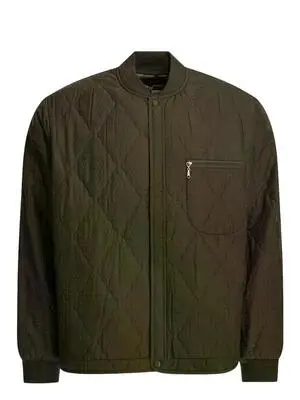 BEAMS Quilted-Effect Zip-Pocket Coat
