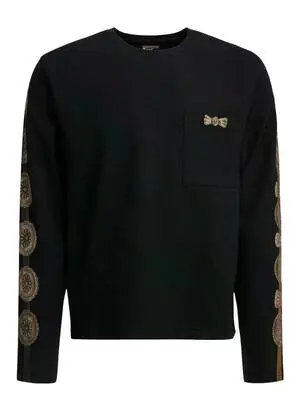 Kapital Embellished-sleeves T-shirt - Black