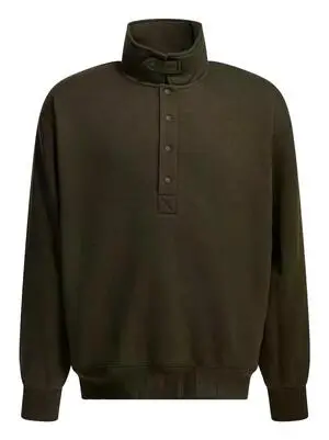 DAIWA PIER39 Button High-neck Sweatshirt - Green