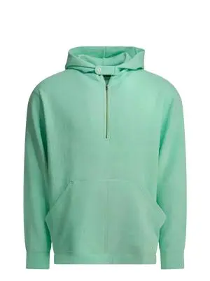 BEAMS Hooded Half-zip Sweatshirt - Green