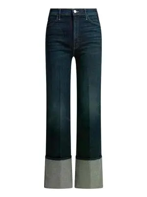 MOTHER Cuffed Jeans - Blue