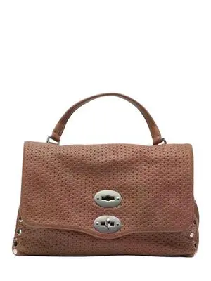 ZANELLATO Postina Perforated Tote - Brown