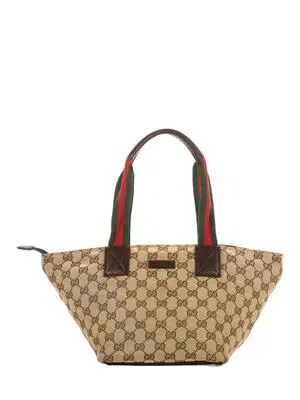 Gucci Logo-plaque Tote Bag - Neutrals