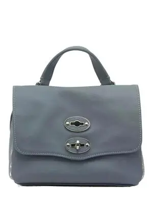 ZANELLATO Studded-lock Leather Baby Postina Tote Bag - Blue