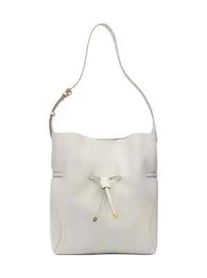 GIANNI CHIARINI Siena Drawstring Shoulder Bag - Neutrals