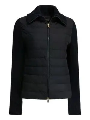 Moncler Ribbed Panelled Jacket - Blue