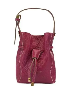 GIANNI CHIARINI Sienna Drawstring Leather Tote Bag - Pink