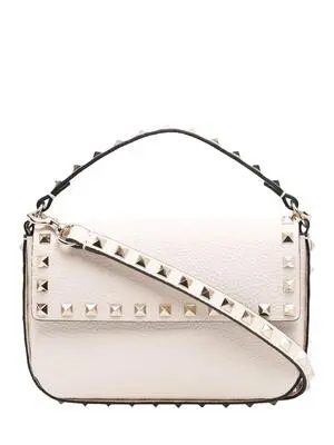 Valentino Garavani Rockstud Leather Mini Bag White