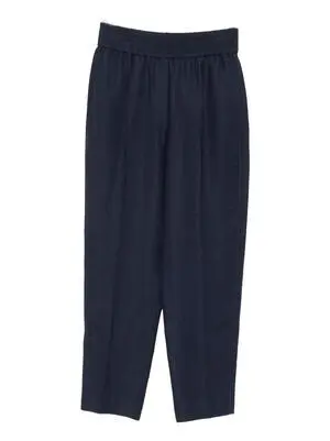 Brunello Cucinelli Linen Blend Trousers - Blue