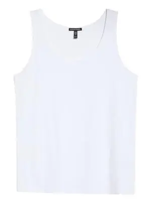 Eileen Fisher Organic Cotton Tank - White