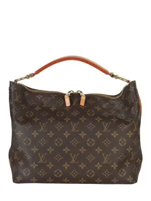LOUIS VUITTON Monogram Canvas Sully Pm - Brown