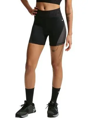 Nike Dri-fit High-waisted Bike Shorts - Black/anthracite/white