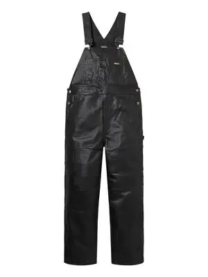 Supreme X Dickies Leather Overalls - Black