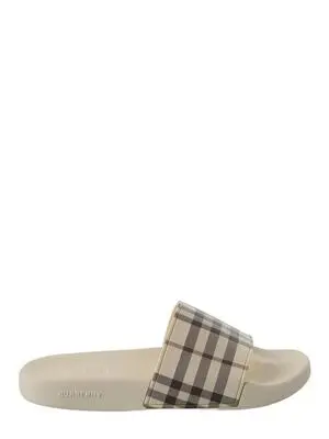 Burberry Furley Check Sandal - Tan