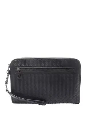 BOTTEGA VENETA 2000s Intrecciato Leather Wristlet