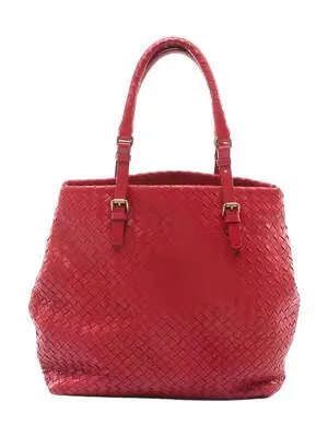 Bottega Veneta 2000s Cesta Tote Bag - Red