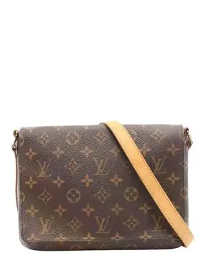 LOUIS VUITTON 2005 Monogram Shoulder Bag - Brown