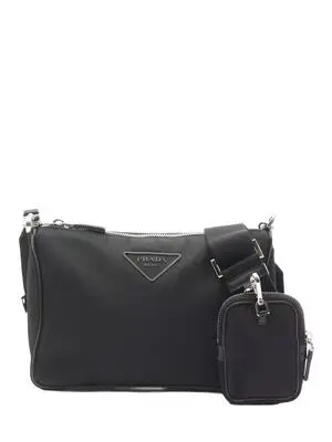Prada Logo-detail Shoulder Bag - Black