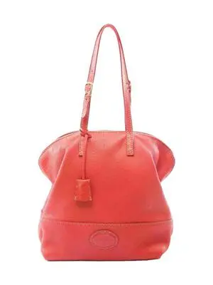 Fendi 2000s Leather Shoulder Bag - Red