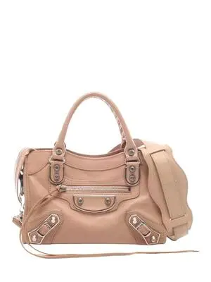 Balenciaga Classic Metallic Edge City Handbag - Neutrals