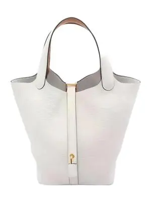 Hermès Clat Pm Leather Shoulder Bag - White