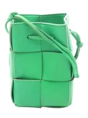Bottega Veneta 2000s Woven Leather Mini Bag - Green