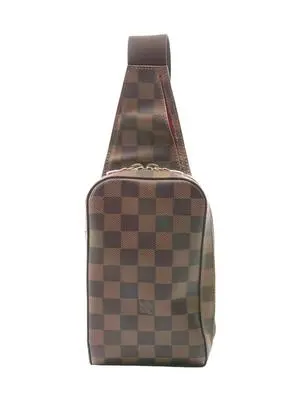 LOUIS VUITTON 2005 Damier Ebene Shoulder Bag - Brown
