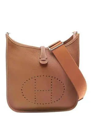 Hermès Pm Evelyne Leather Shoulder Bag - Brown