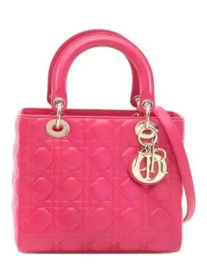 Dior 2010s Canage Leather Tote - Pink