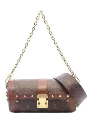 LOUIS VUITTON 2010s Papillon Trunk Monogram Chain Tote Bag - Brown